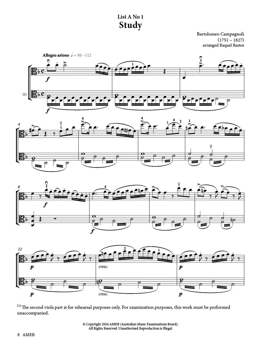 AMEB Viola Grade 5 Series 2