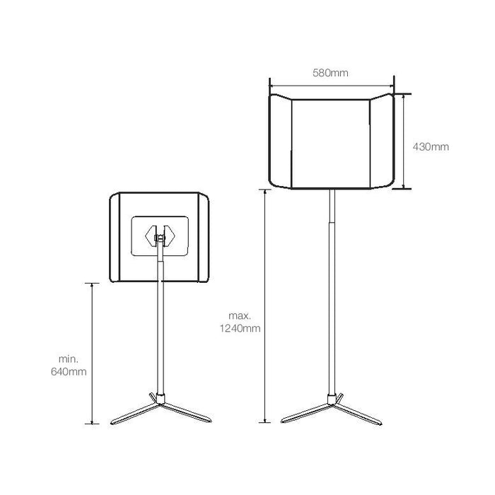 Hygiene/Acoustic Clear Perspex Shield
